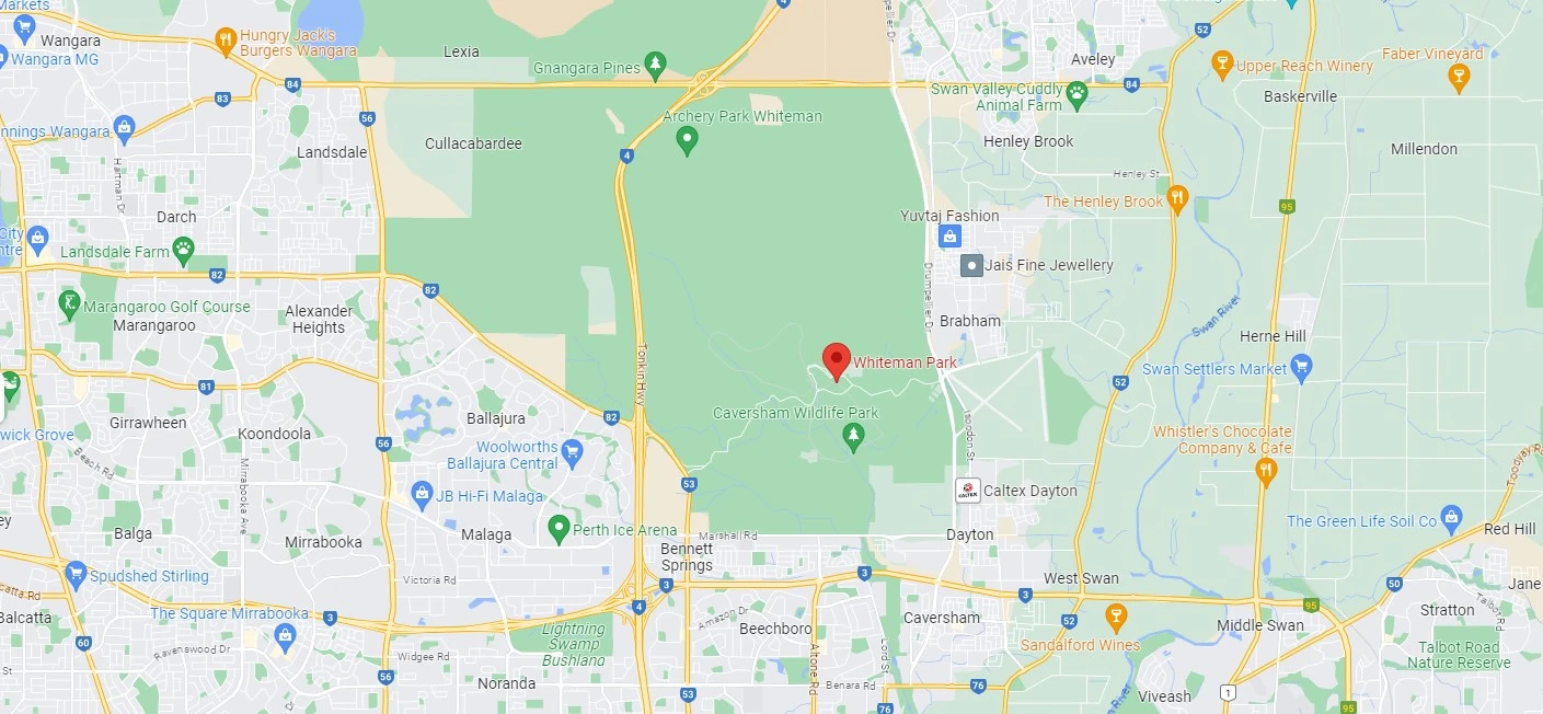 whiteman-park-in-google-maps - WA Birds Of Prey